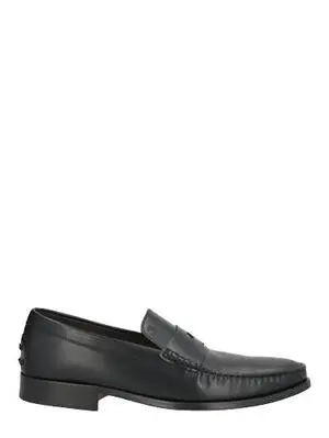 TOD'S Leather Penny Loafers - Black