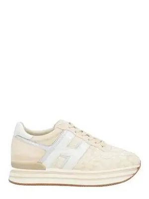 Hogan Ivory Leather Sneakers - White