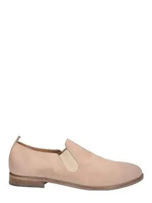 Moma Dark Leather Loafers - Beige