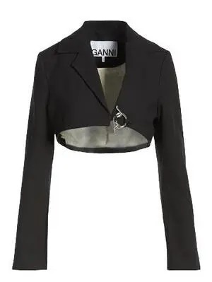 GANNI Blazer Organic Cotton - Black