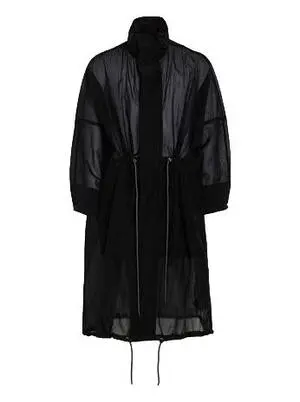 Emporio Armani Polyamide Overcoat - Black