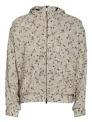 Emporio Armani Jacket In Linen And Cotton - White