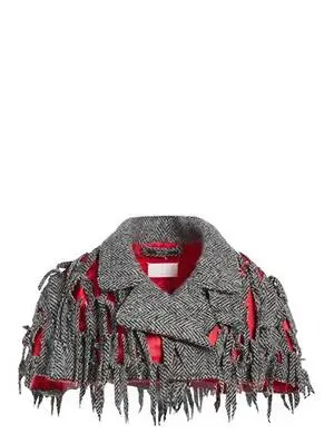 MAISON MARGIELA Wool Herringbone Cape