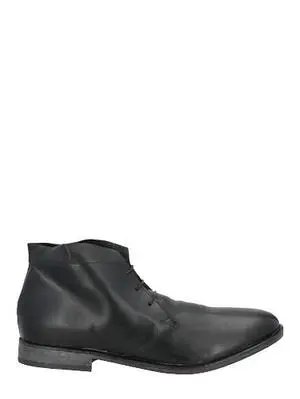 Moma Ankle Boots In Calfskin Leather - Black