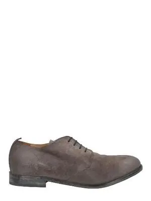Moma Lace-up Leather Derby Shoes - Grey