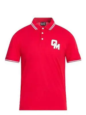 EA7 Polo Shirt Midnight Size Cotton - Red