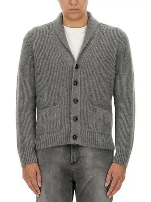 TOM FORD Cashmere And Silk Cardigan - Grey