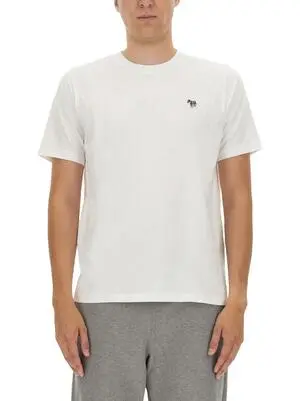 Paul Smith Zebra Logo T Shirt - White