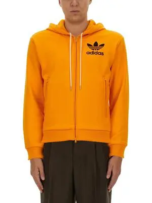 WALES BONNER X ADIDAS Hooded Track Sweatshirt - Orange
