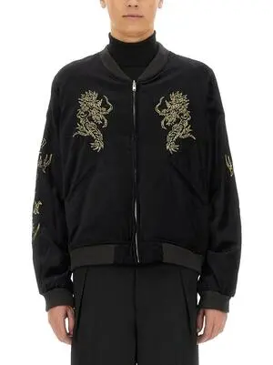 SASQUATCHFABRIX Eastend Dragon Souvenir Jacket - Black