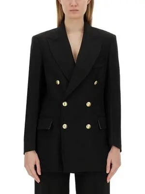 Victoria Beckham Double-breasted Jacket - Black