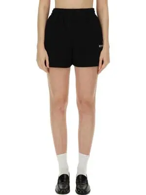 ROTATE BY BIRGER CHRISTENSEN High Waisted Shorts - Black