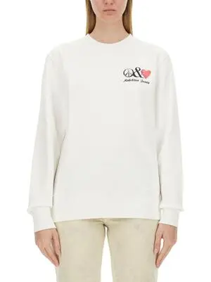 Moschino Logo Sweatshirt - White