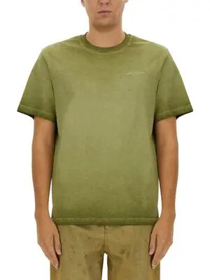 MSGM T Shirt With Logo - Green