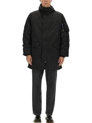 Alpha Industries Long Bomber Jacket N 3 B - Black