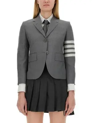 Thom Browne Single-breasted Jacket - Grey