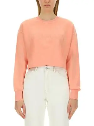 Balmain Sweatshirt With Logo - Pink