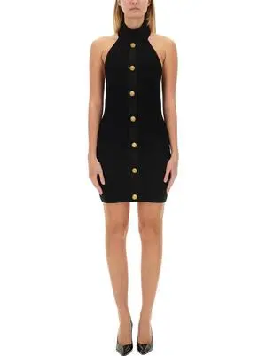 Balmain Vichy' Mini Dress - Black