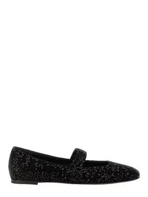 Roberto Festa Ballerina With Rhinestones - Black