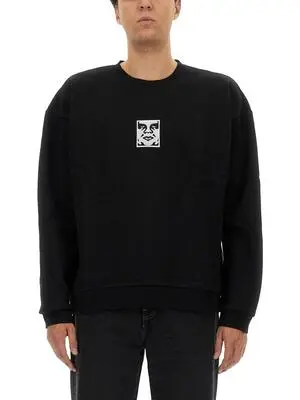 Obey Cotton-blend Sweatshirt - Black