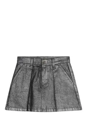 Dkny Denim Mini Skirt - Grey
