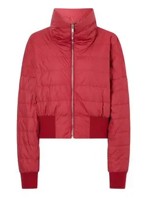 Rick Owens Moncler + Appliquéd Quilted Down Jacket - Red