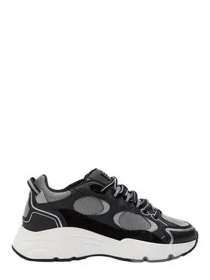 CLEENS Pulse Runner Panelled Sneakers - White And Black