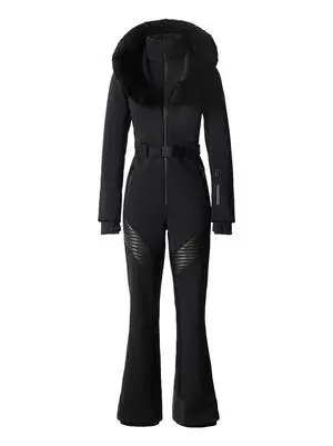 Mackage Fur-trim Hood Ski Suit - Black