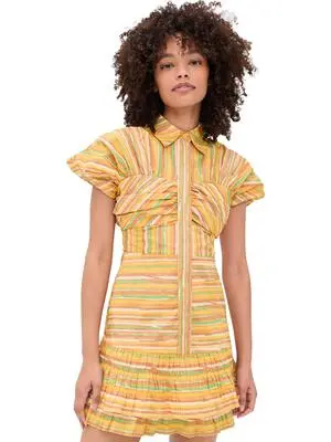 Alexis Lera Mini Dress - Lemon Stripe