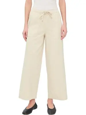 Z Supply Daycation Wide Leg Canvas Pants - Parchment