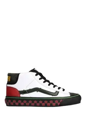 VANS Mid Skool Bodega Sub Rosa Sneakers - True White/black