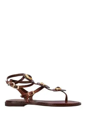 KOTRIS SANDALS Alkyone Embellishment-buckle Sandals - Brown