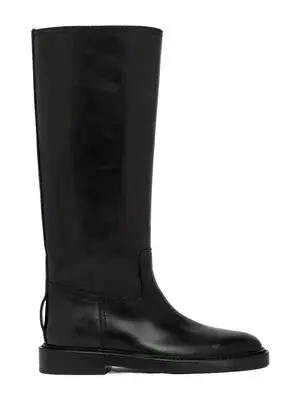 BUTTERO® Laydee Buckle-strap Knee-high Boots - Black
