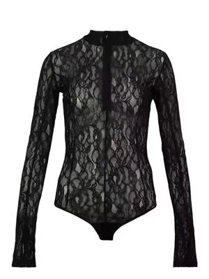 MSGM Lace Bodysuit - Black