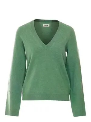 Zadig&Voltaire V-neck Cashmere Sweater - Green