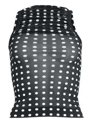 Patou Polka-dot Top - Black