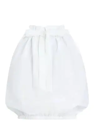 Patou Sleeveless Ruffled Top - White