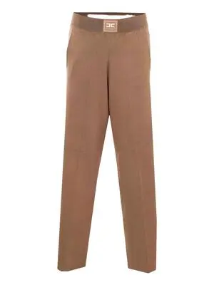 ELISABETTA FRANCHI Elisabetta Franchi Patch Button Trousers