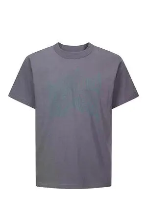Sacai X Geoff Mcfetridge Print T-shirt - Grey