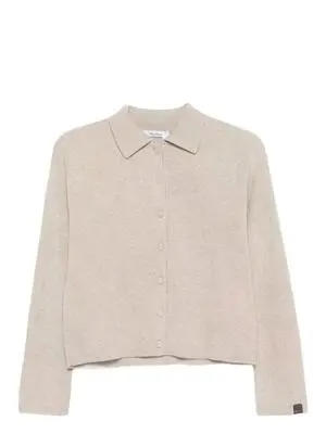 Max Mara Long-sleeve Buttoned Cardigan - Neutrals