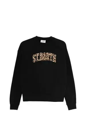 MC2 SAINT BARTH Animal-print Sweatshirt - Black