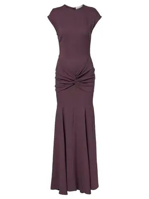 Tove Ames Gathered Maxi Dress - Purple