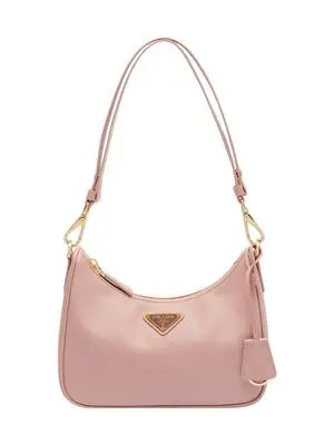 Prada Re-edition Mini Leather Shoulder Bag - Pink