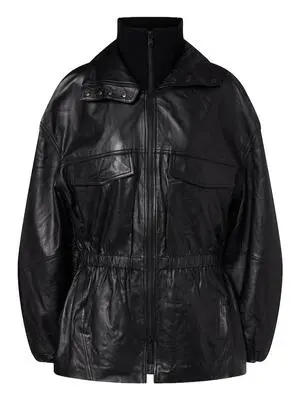 THE FRANKIE SHOP Carnaby Leather Jacket - Black