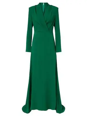 Oscar De La Renta Silk-blend Gown - Green