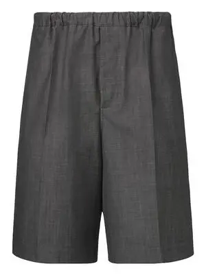Plan C Wool Shorts - Grey