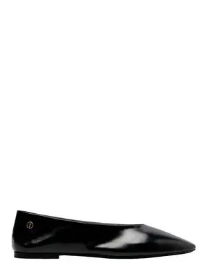 Saint Laurent Sao Leather Ballet Flats - Black