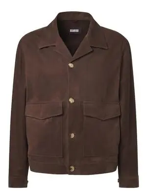 Brunello Cucinelli Suede Jacket - Brown