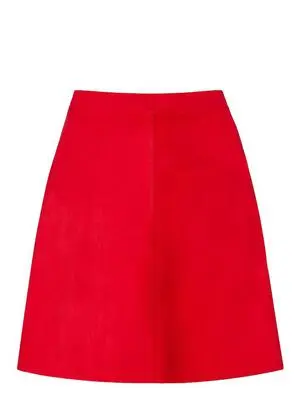 Stouls Lucie 22 Suede Miniskirt - Red