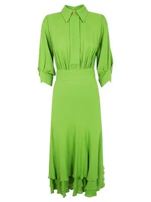 Elisabetta Franchi Midi Dress - Green